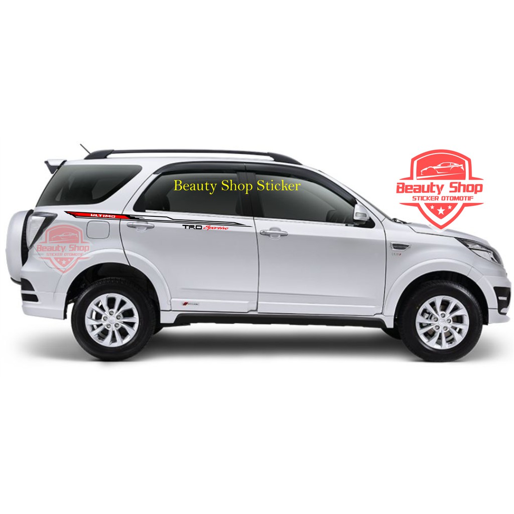Jual Stiker Sticker Body Samping Rush Terios TRD Sportivo Ultimo New ...