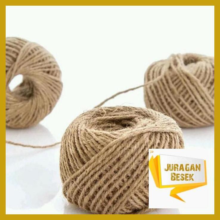Jual Tali rami-Tali Goni-Hemp Rope 3 ply 50 METERAN ( 2 gram)-tali ...