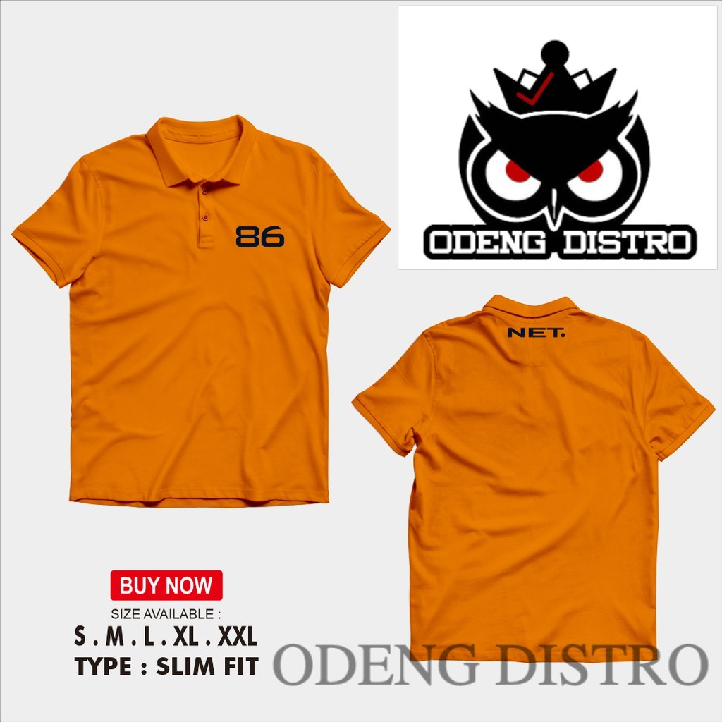 Jual Polo Shirt Kaos Polo 86 NET TV Indonesia Kaos Perusahaan Baju ...