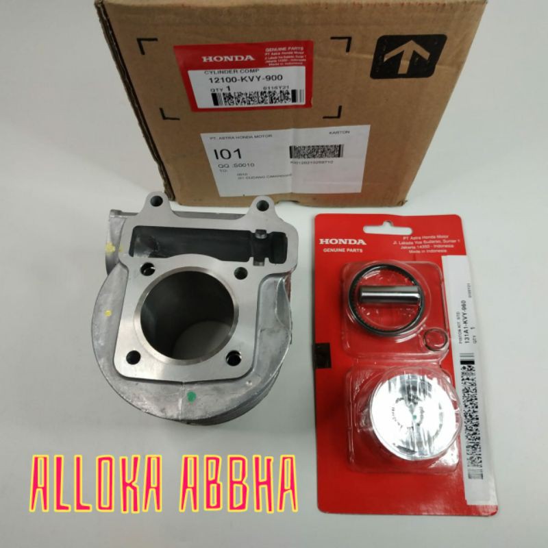 Jual BLOK SEHER BEAT SCOOPY SPACY KARBU ORIGINAL AHN HONDA KVY BLOK PISTON RING PEN AHM SET ...