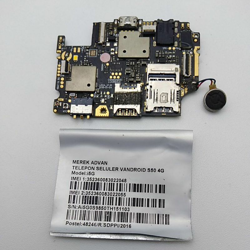 Jual mesin Advan Vandroid S50 4g Advan S50 4G Copotan original, normal ...