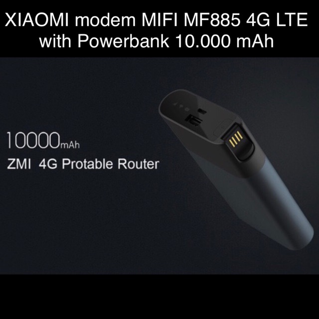 Jual Xiaomi modem Mifi ZMI MF885 Powerbank 10000mAh | Shopee Indonesia