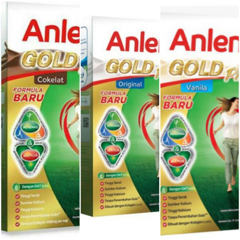 Jual Anlene Gold 5X Chocolate / Original / Vanilla - Susu Bubuk 240 gr ...
