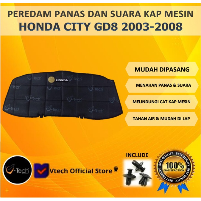 Jual VTECH Peredam Panas dan Suara Kap Mesin Honda City GD8 GD 8 2003 ...