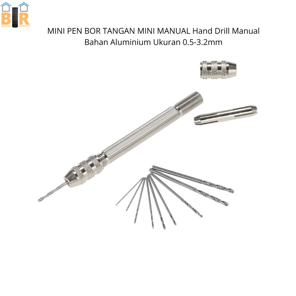 Jual Mini Bor Bor Tangan Manual Silver Gagang Stainless Alat Bantu Bor ...