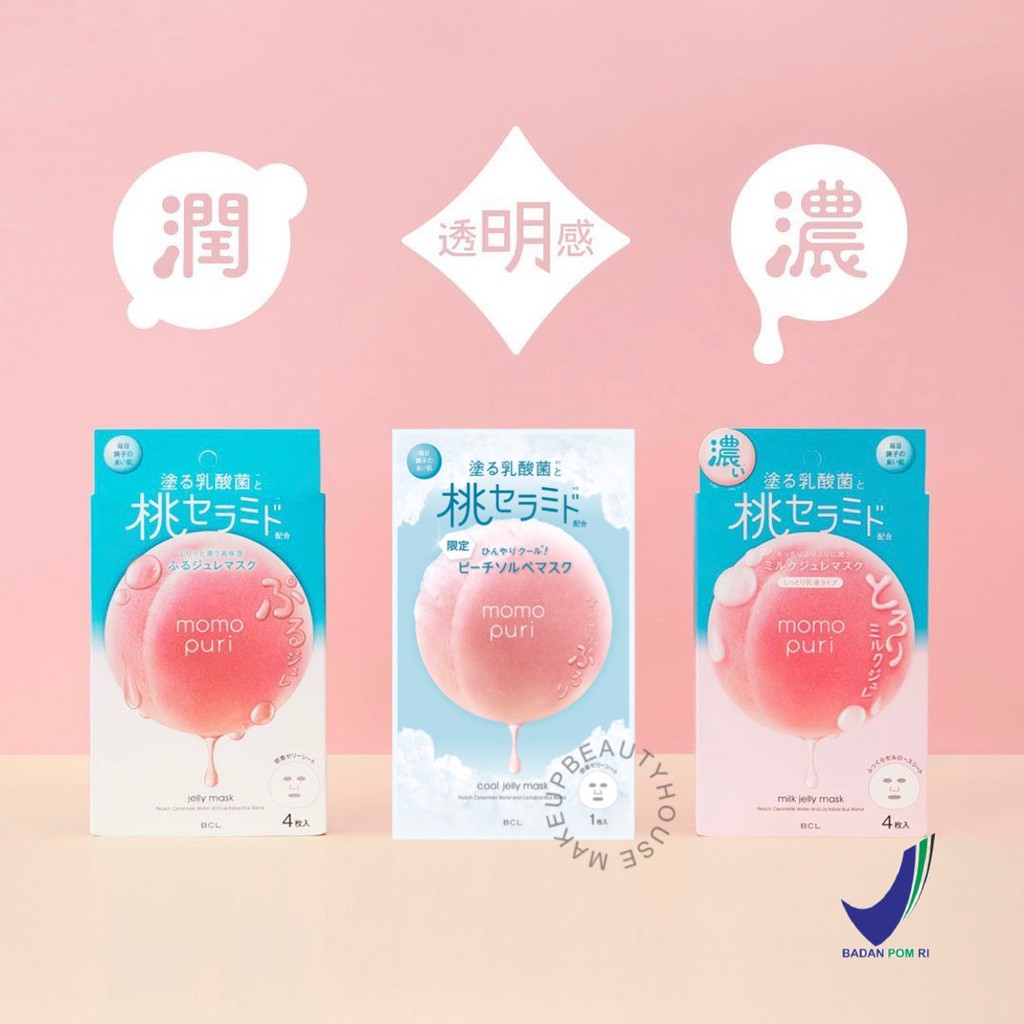 Jual [BPOM] MOMOPURI Milk Jelly Mask 22ml | Jelly Mask | Jelly Mask ...