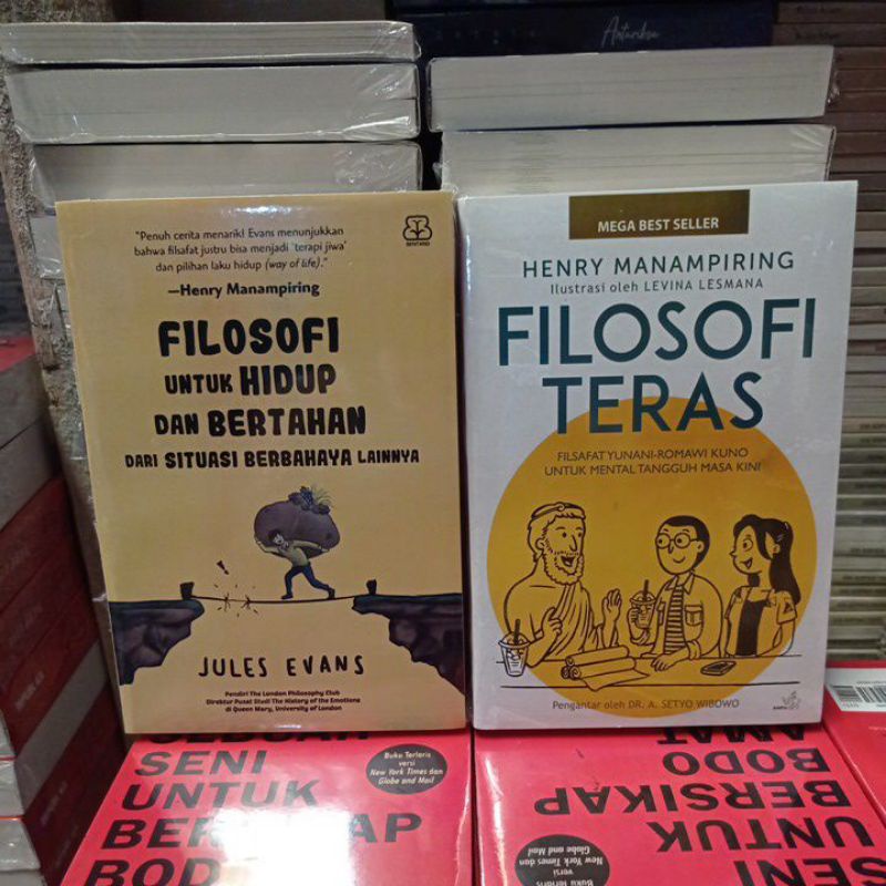 Jual paket 2 buku novel Filosofi untuk hidup dan Filosofi teras | Shopee Indonesia