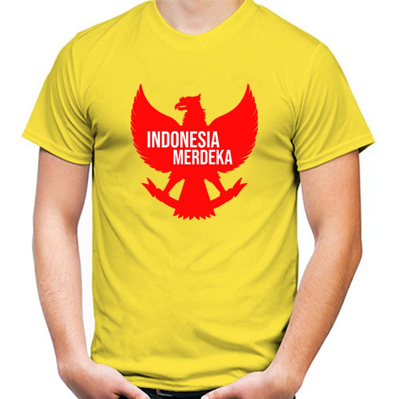 Jual KAOS MERDEKA 17 AGUSTUS 45 INDONESIA MERDEKA TERANG | Shopee Indonesia
