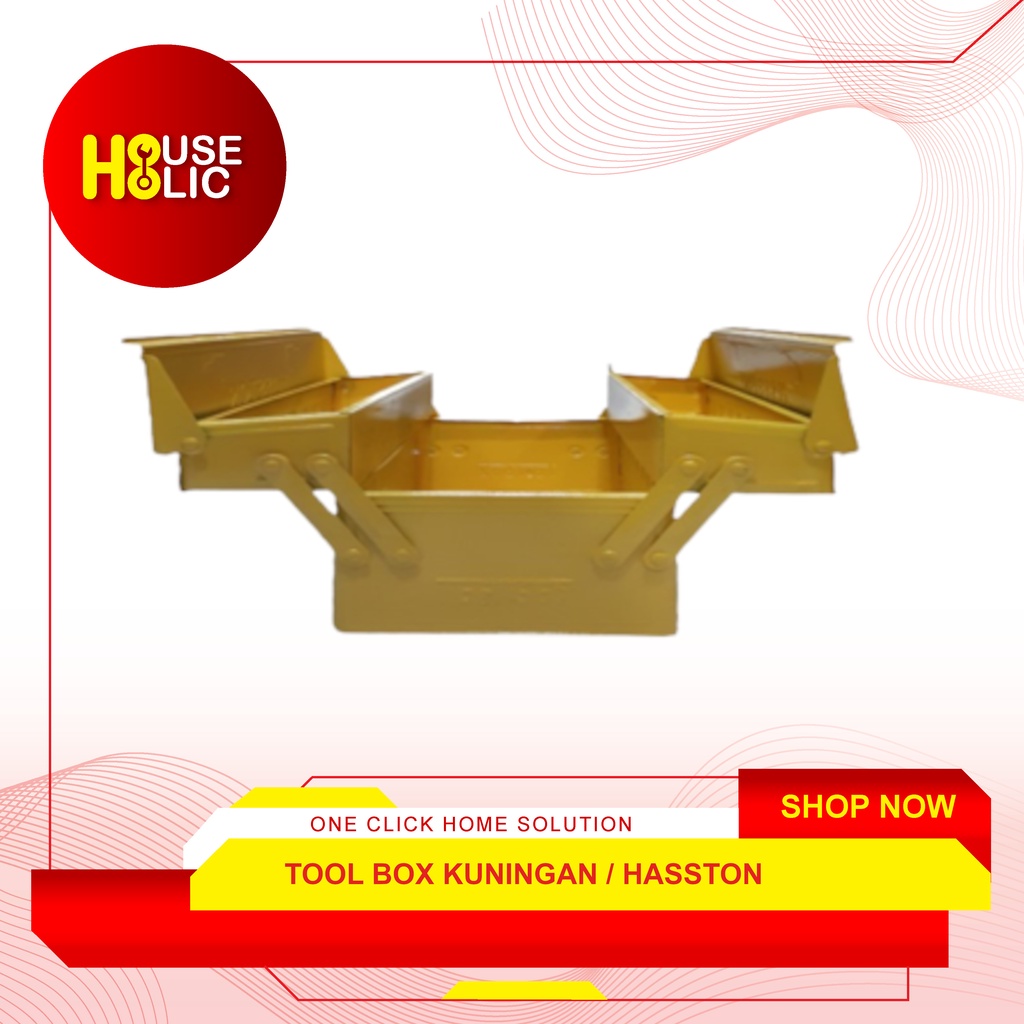 Jual Tool Box Kit / Kotak Perkakas Besi Kuningan Toolbox Hasston 4482 ...