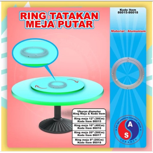 Jual REL RING PUTAR TATAKAN MEJA MAKAN PUTAR 50 cm ( kolaher 20 ...