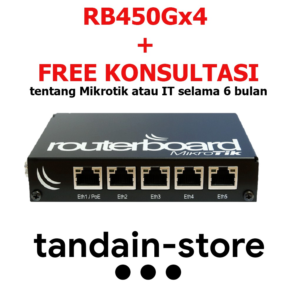 Jual Mikrotik RB450Gx4 + Free Konsultasi | Shopee Indonesia