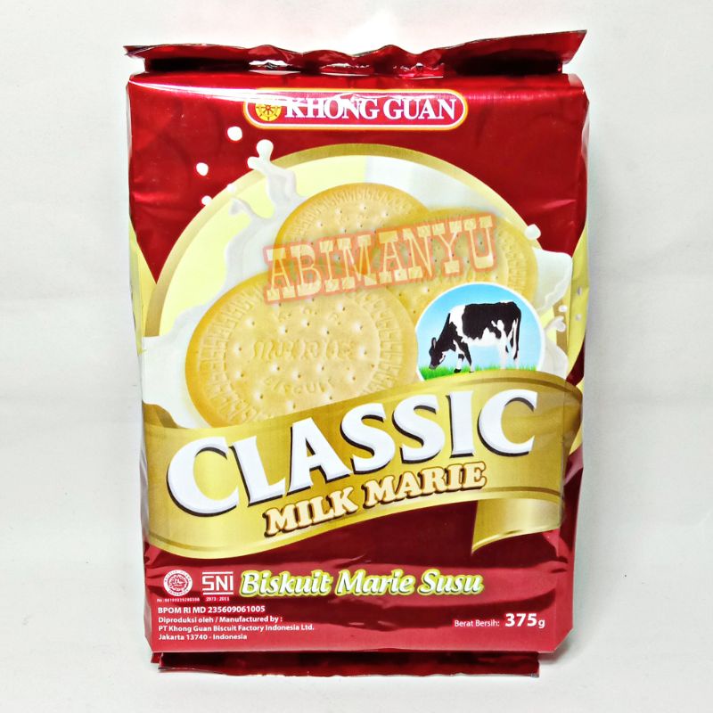Jual biskuit marie classic khong guan 375gr - biskuit khong guan mari susu | Shopee Indonesia