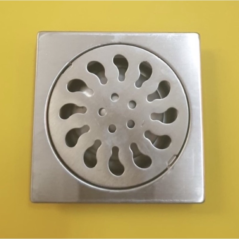 Jual AFUR LANTAI SARINGAN GOT STAINLESS FLOOR DRAIN 4" SARINGAN KAMAR MANDI | Shopee Indonesia