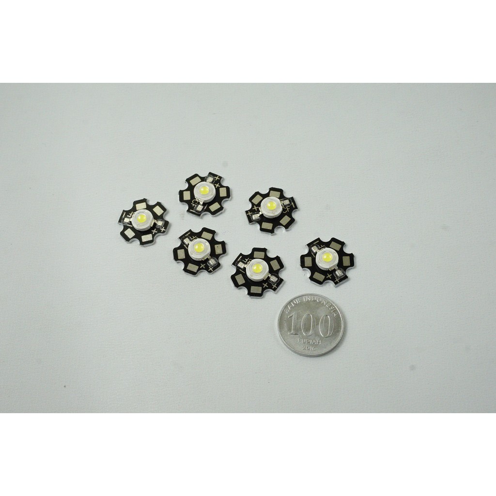 Jual LED HPL / HIGH POWER LED 3V 3 WATT + HS | Shopee Indonesia