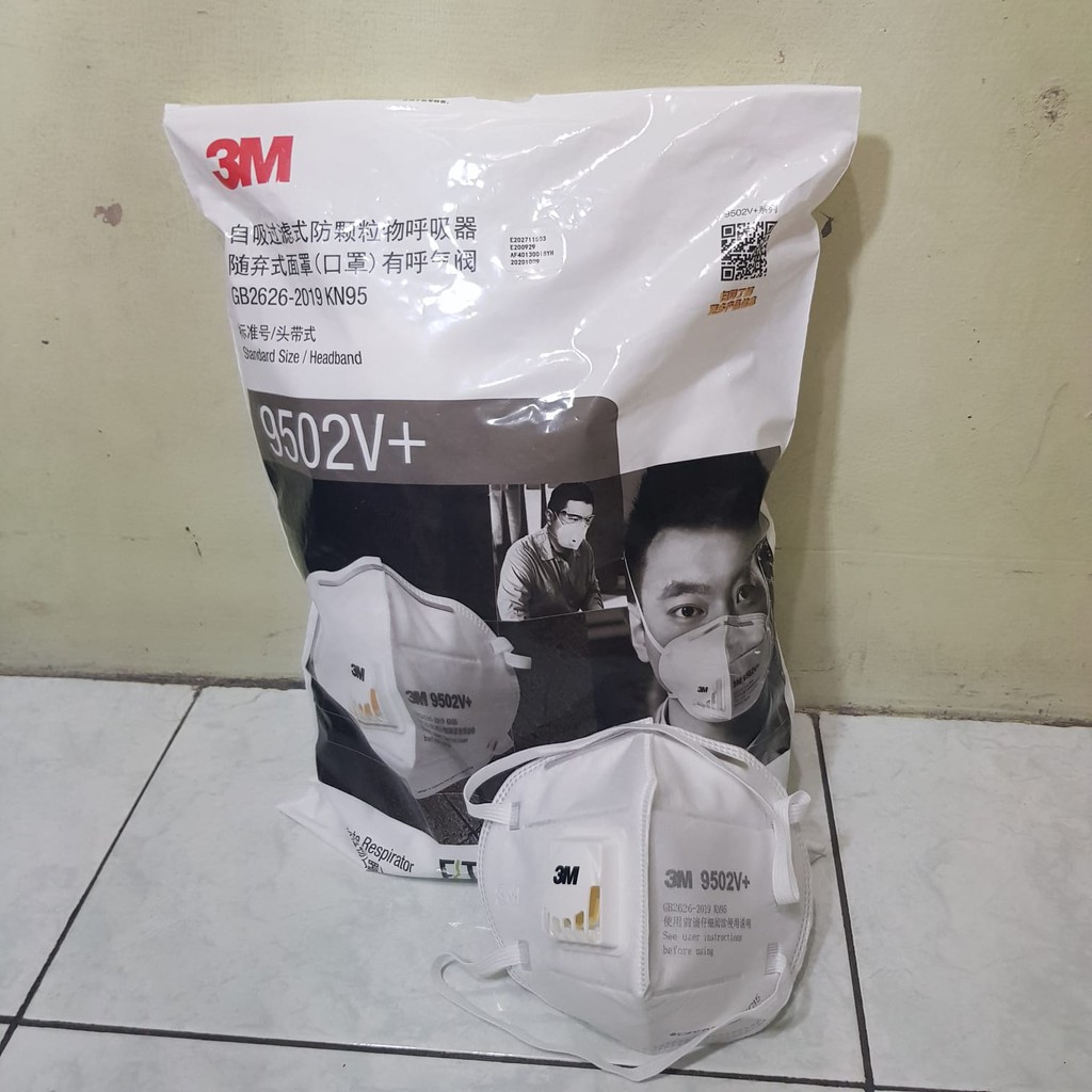 Jual Masker 3M 9502V+ KN95 Respirator Authentic (per 25 pc) | Shopee Indonesia