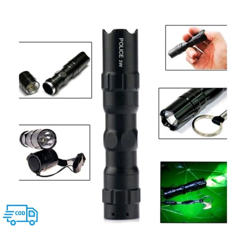 Jual Senter Polisi Police (TIDAK TERMASUK BATERAI) / Senter Mini ...