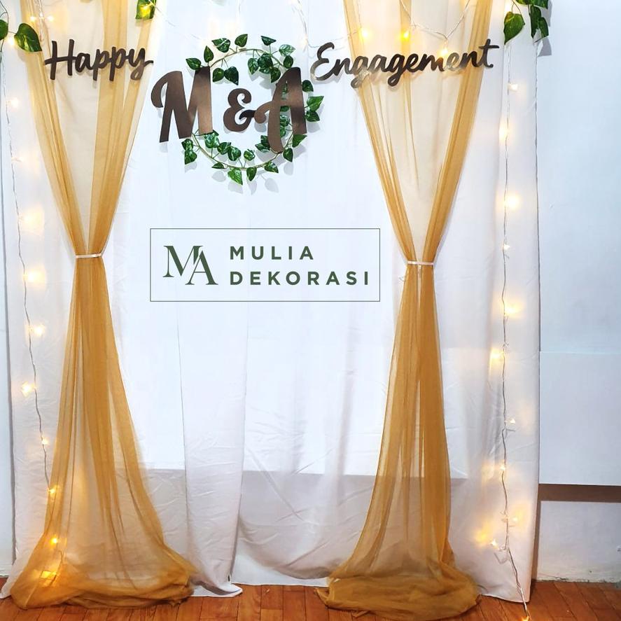 Jual Telah Hadir Dekorasi Lamaran Backdrop Nikahan PoBooth DIY Akad ...