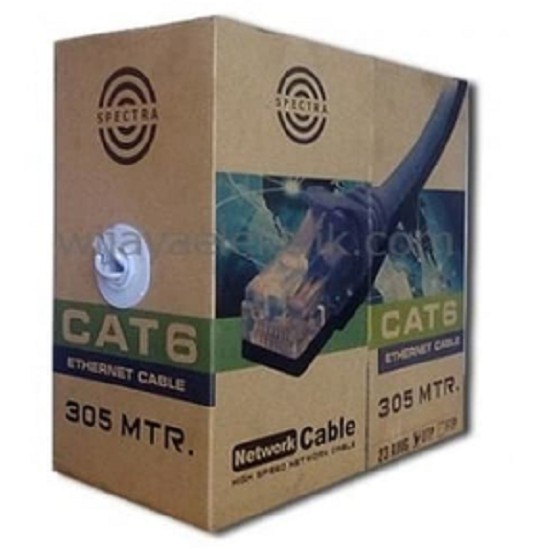 Jual KABEL UTP CAT 6 SPECTRA ( JARINGAN ) | Shopee Indonesia
