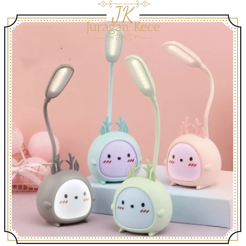 Jual Lampu Belajar Elf Bulat Karakter LED Lampu Meja Portable Table ...