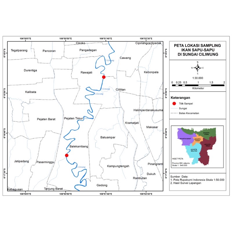 Jual Jasa Pembuatan Peta Titik Sampel atau Lokasi Penelitian atau File ...