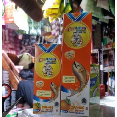 Jual Champs Emulsion Cod liver oil 200ml/350ml Multivitamin Anak ...