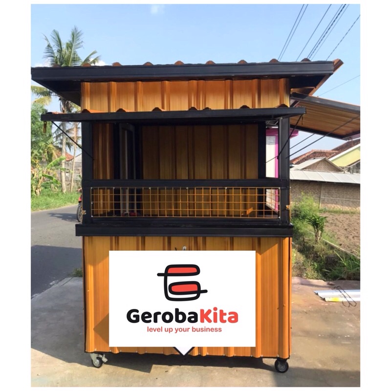 Jual Booth container premium custom roda dan lantai | Shopee Indonesia