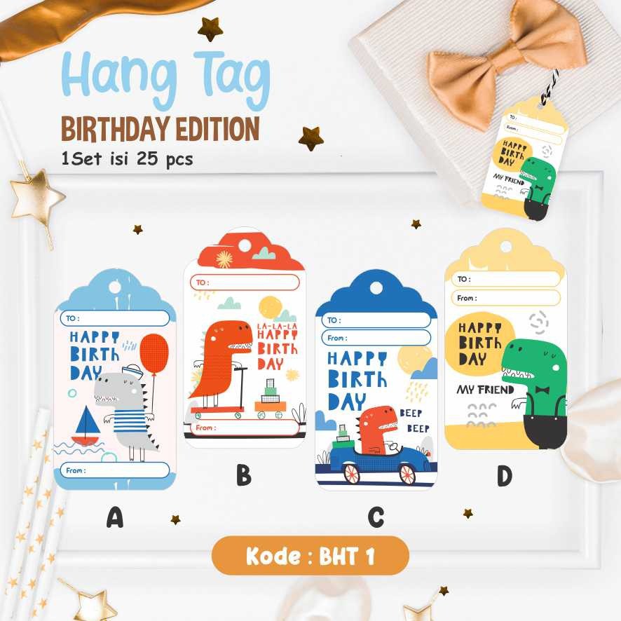 Jual 25 PCS HANG TAG GANTUNGAN PARCEL SOUVENIR HADIAH KADO UCAPAN ULANG ...