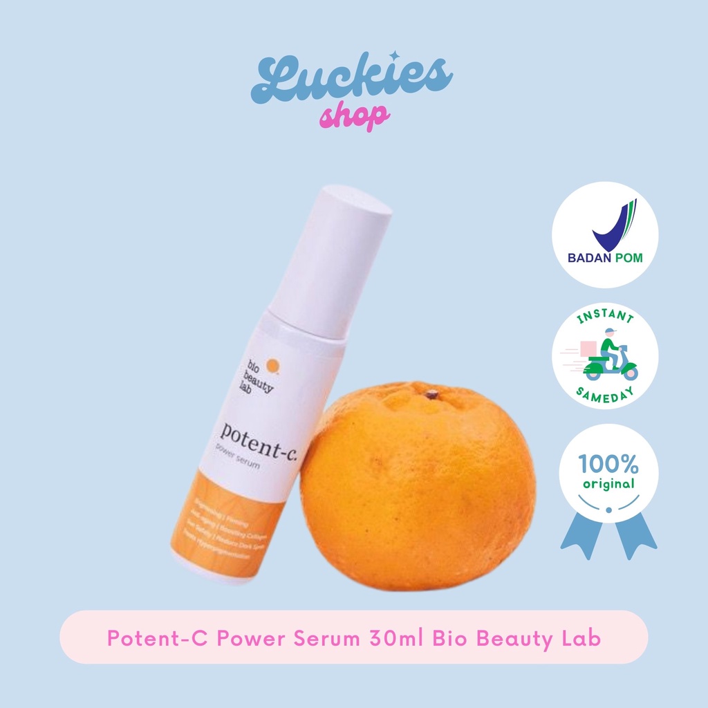 Jual BPOM Potent-C Power Serum 30ml Bio Beauty Lab Serum Vitamin C Vit ...