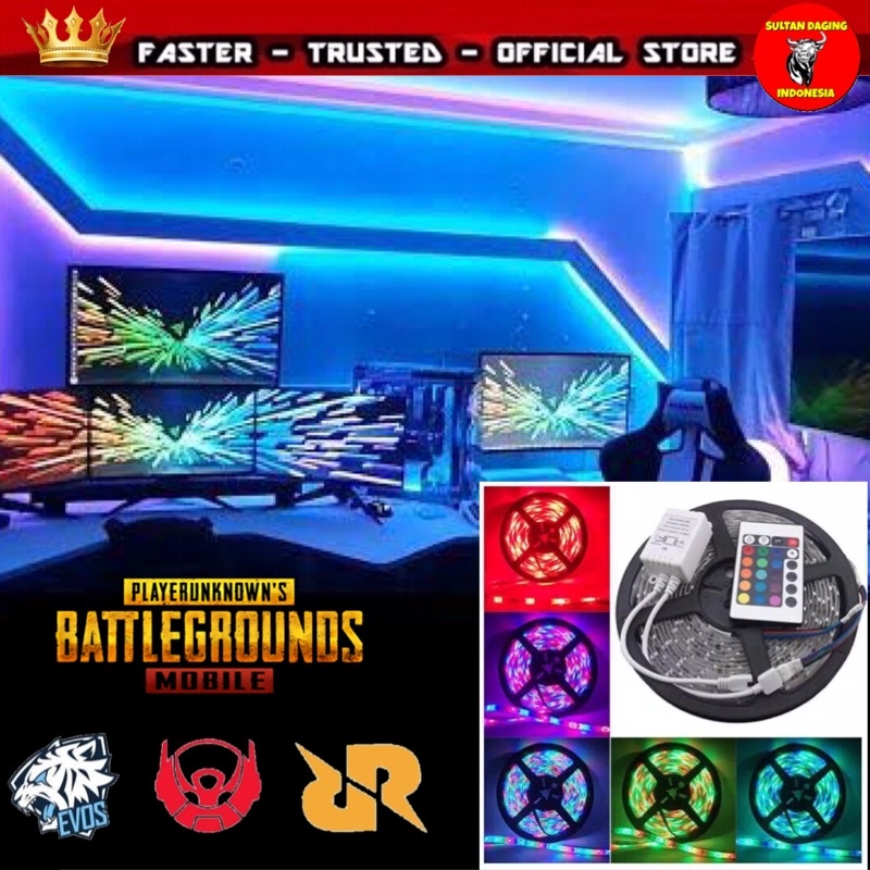 Jual LAMPU RGB GAMING ROOM 5M/LAMPU GAMING ROOM LED STRIP/LAMPU GAMING ...
