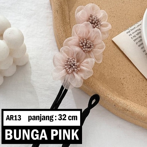 Jual Kawat Sanggul Rambut Ikat Rambut Praktis Mutiara Bunga Hair Bun ...
