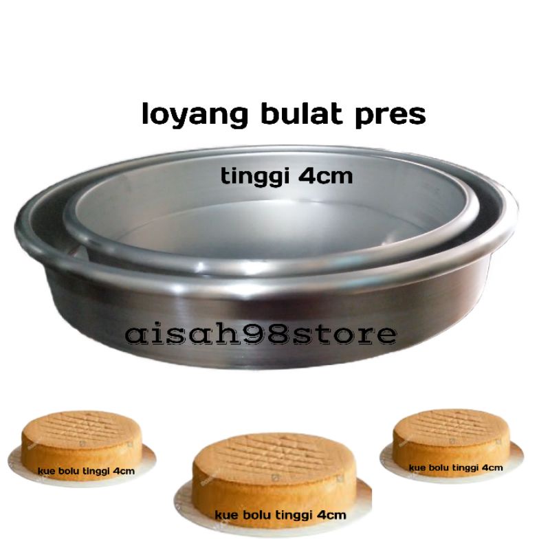 Jual loyang bulat pres diameter tinggi 4cm varian | Shopee Indonesia