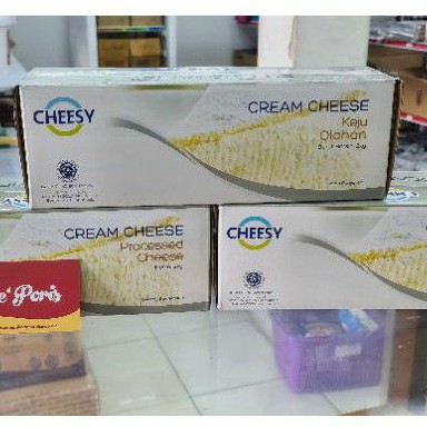 Jual Cream Cheese Cheesy olahan 190grm potongan | Shopee Indonesia