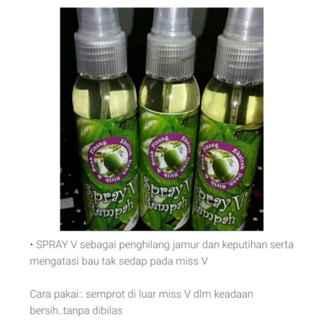 Jual Spray miss v / perawatan miss v / miss v rempah | Shopee Indonesia