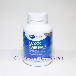 Jual Maxx Omega 3 Soft Caps isi 30 (Mega LifeSciences) | Shopee Indonesia