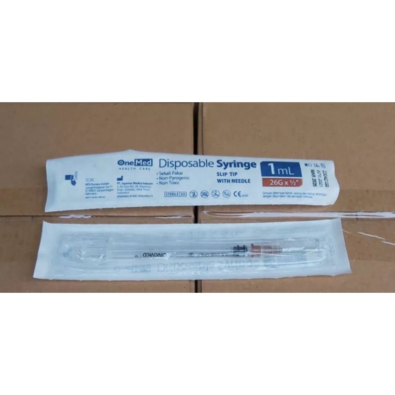 Jual SUNTIKAN SPUITE 1ML ONEMED/DISPOSABLE SYRINGE | Shopee Indonesia