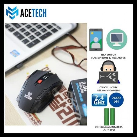 Jual Acetech Mouse Wireless | Shopee Indonesia