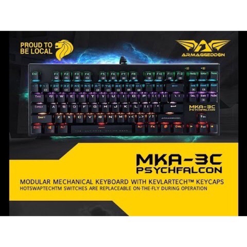 Jual keyboard mechanical gaming armageddon mka3c(promo sampai bulan ...