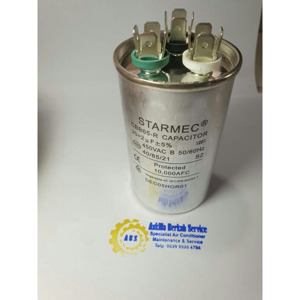 Jual Capasitor Kapasitor 20+2 uF merk Starmec | Shopee Indonesia