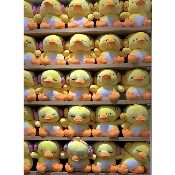 Jual MINISO Boneka Lucu Plush Toy duck earphone fruity | Shopee Indonesia