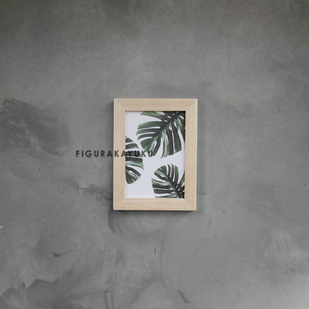 Jual Figura Kayu / Bingkai Kayu / Frame Kayu / Wall Decor / Foto / Jati ...