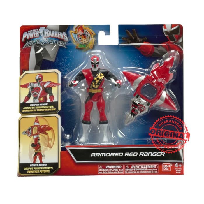 Jual Jual Power Rangers Ninja Steel 5-Inch Armored Red Ranger Action ...