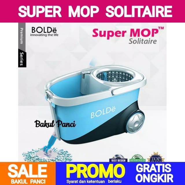 Jual BOLDe ALAT PEL SUPER MOP SOLITAIRE + Roda Stainless - MODERN ...