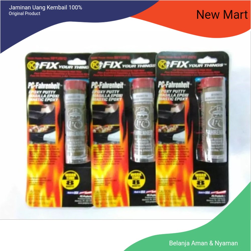 Jual Lem PC Fahrenheit Epoxy Putty Lem Anti Panas USA | Shopee Indonesia