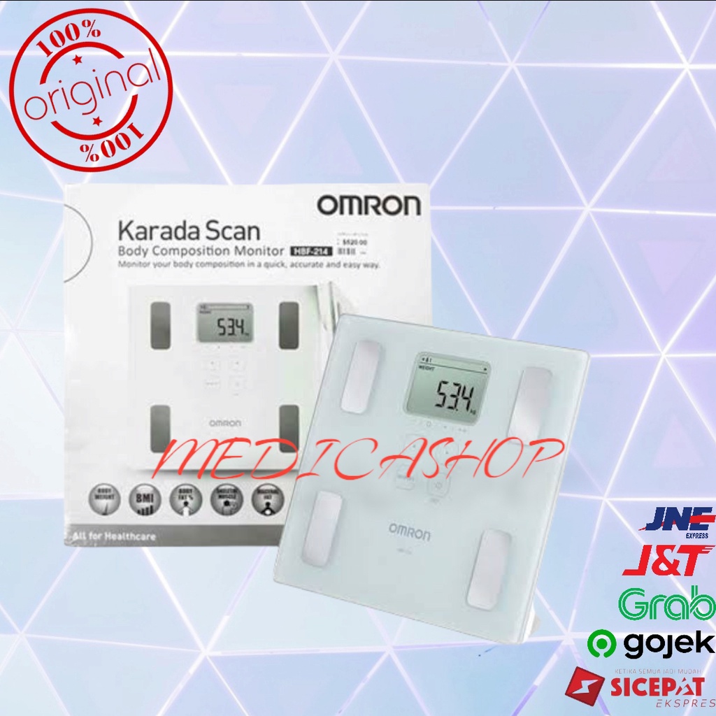 Jual OMRON Karada Scan / Body Fat Monitor HBF 214 | Shopee Indonesia