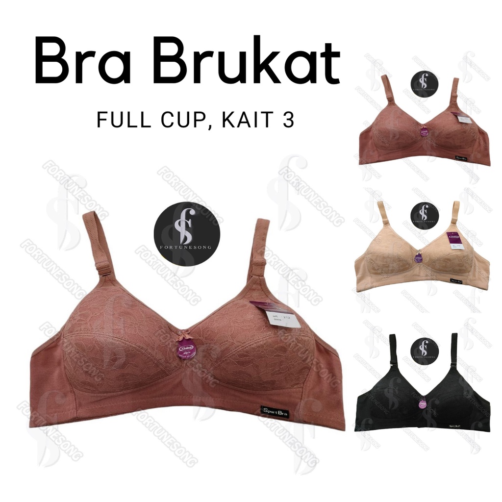 Jual Bra Brukat, Sport Bra, Tanpa Kawat, Tanpa Busa Ukuran 40 - 44 ...