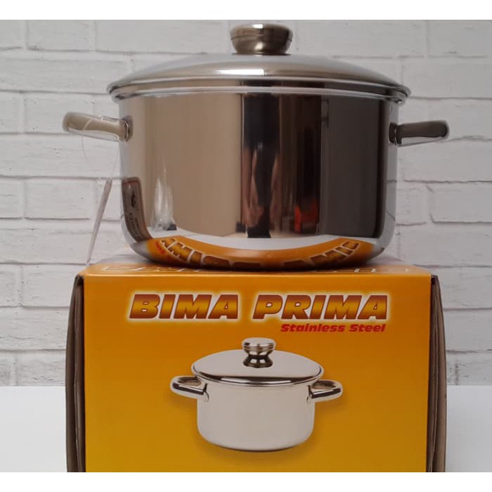 Jual PANCI BIMA PRIMA SAUCEPOT 24 CM STAINLESS STEEL KUALITAS PRIMA ...