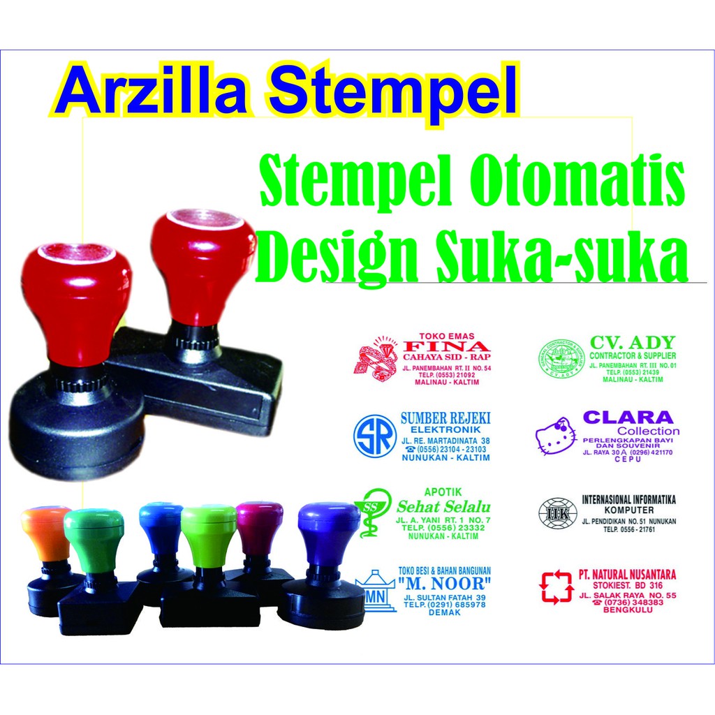 Jual Stempel Perusahaan, logo, nama tandatangan, lunas stample flash ...