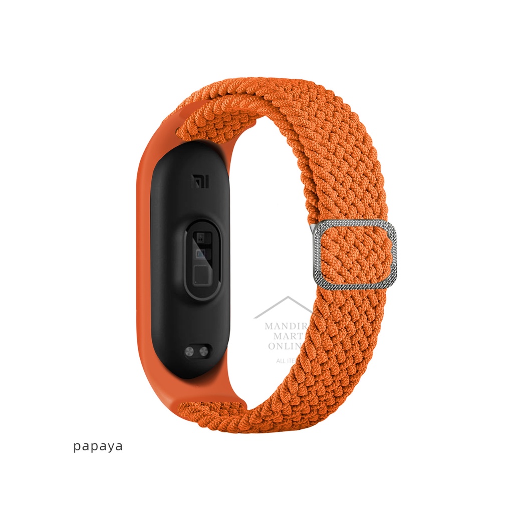 Jual Strap Nylon Xiaomi Mi band 7 6 5 4 3 / Tali Pengganti Miband 3/4/5/6/7 Nilon | Shopee Indonesia