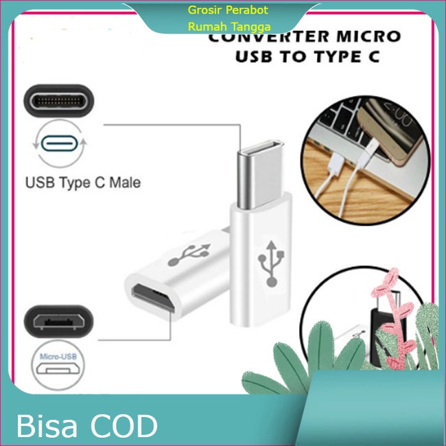Jual GPRT Converter Micro USB To Type C Original Konektor Mikro USB Ke ...