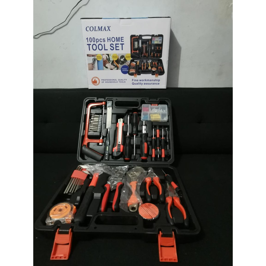 Jual Toolset Toolkit Toolbox Tool Set Tool Kit Tool Box 100pc COLMAX bangunan JAPAN MERK COLMAX ...